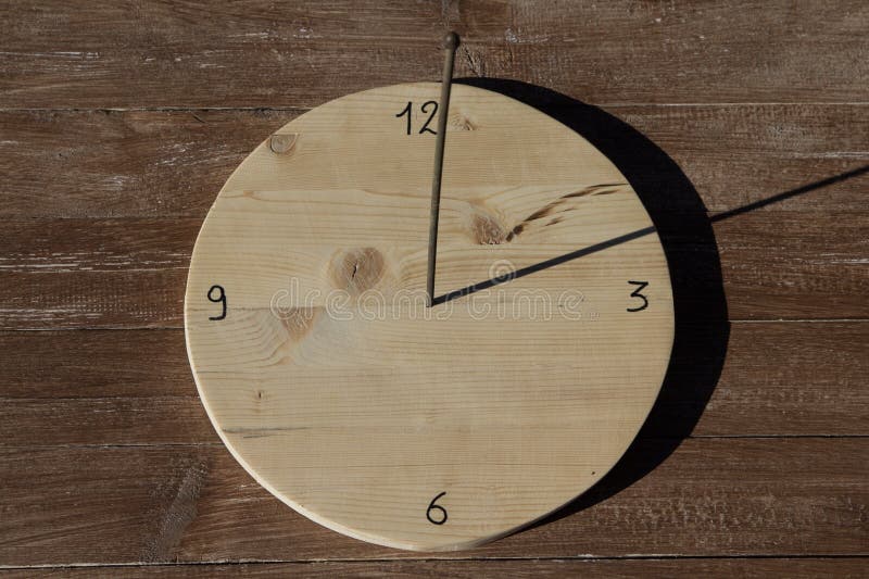 Image of a Hand Built Sun Shade Clock Stock Image - Image of fantasy ...