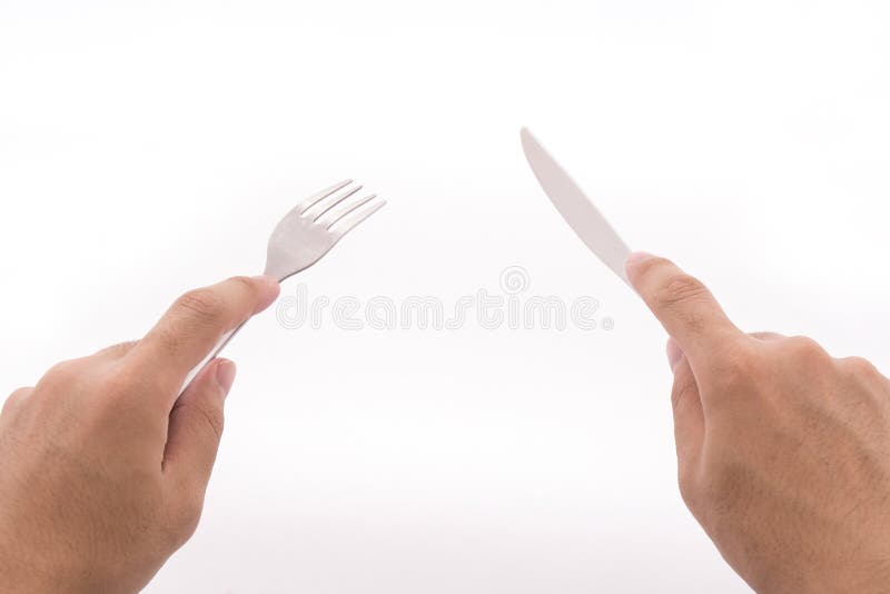 Correct Way To Hold the Fork Knife Stock Photo - Image of food, knife ...