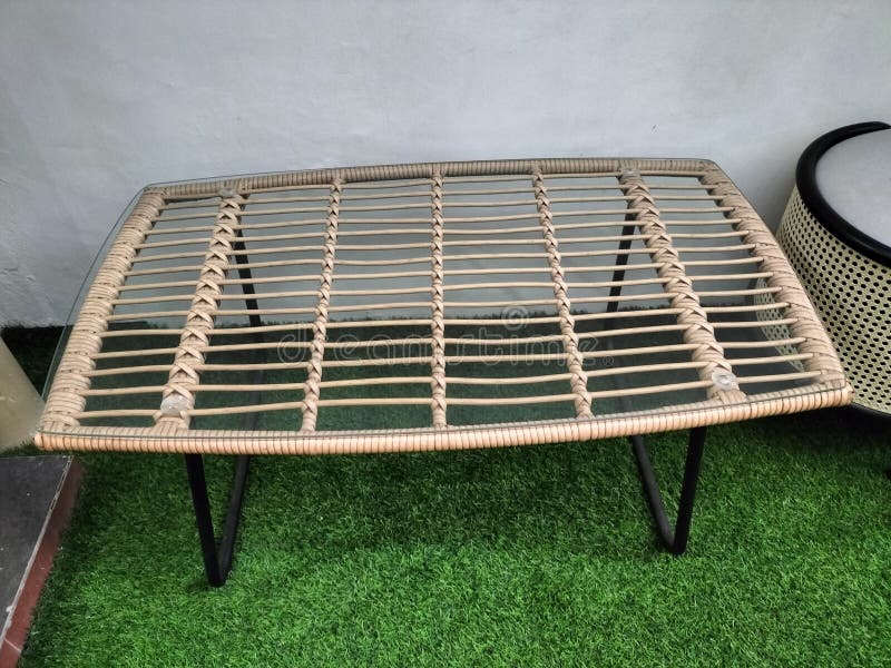 Image of Handmade Short Table Made of Rattan Stock Photo - Image of ... Image of Handmade Short Table Made of Rattan Stock Photo - Image of ...