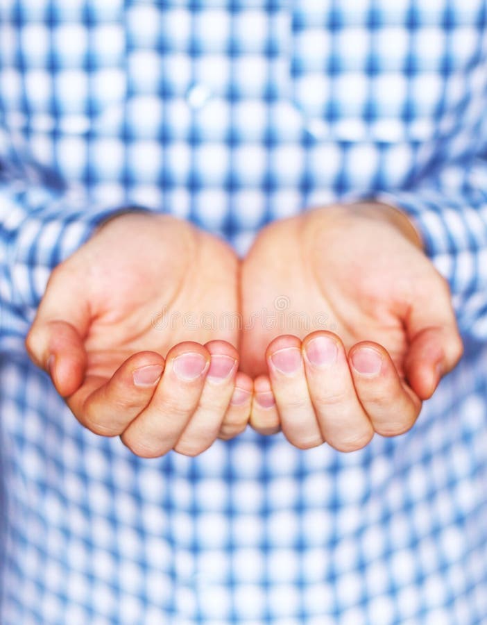 Image of Hands Holding, Giving, Showing Something Stock Photo - Image ...