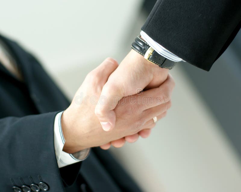 Image of a Handshake between Two Business Men Stock Image - Image of ...