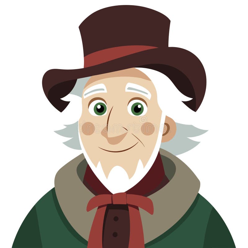 Ebenezer Scrooge Snowy Victorian Scene Stock Vector - Illustration of ...