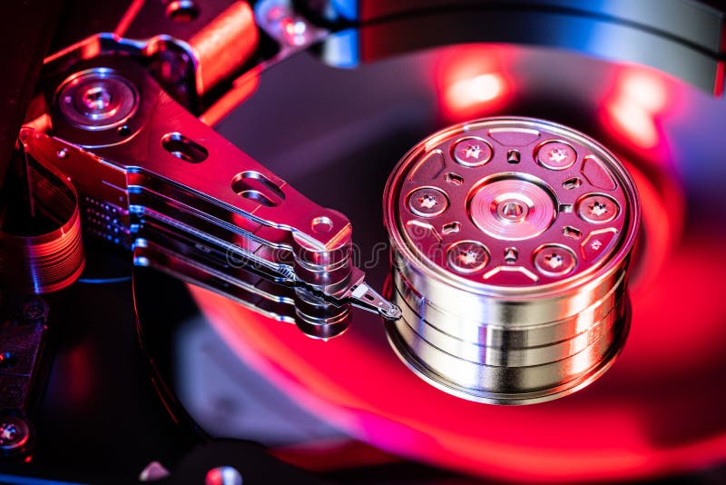Hard drive disc storage stock image. Image of closeup - 122239001