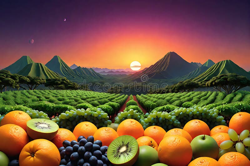 Citrus Cosmos: Fruit-Structured Planet with Oranges As Landmasses ...
