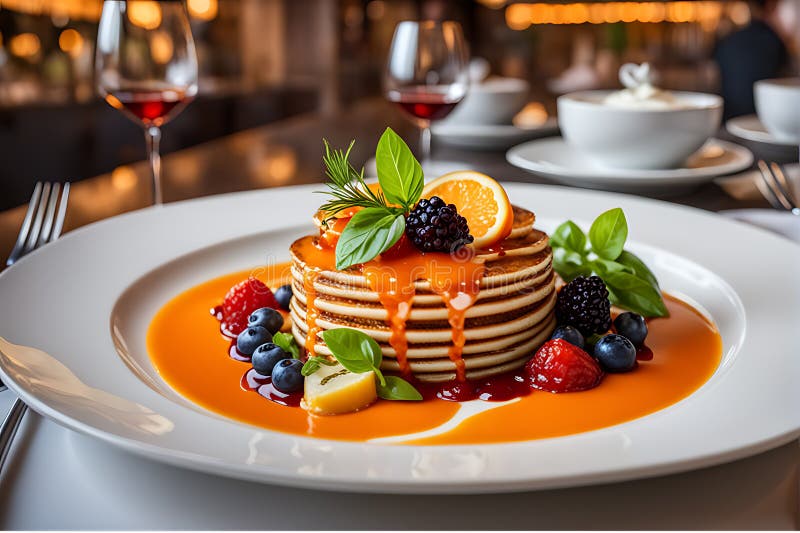 Hyper-Realistic Depiction of a Gourmet Dish Overflowing with Vibrant ...