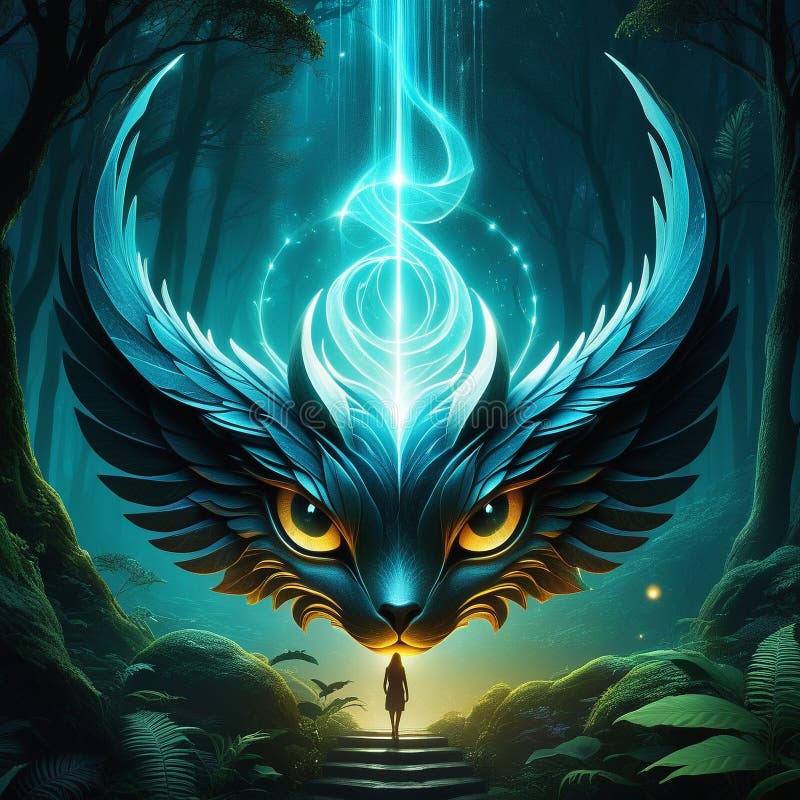 Mythical Mysterious Wonderful Fictional Illustration 3d Rendered ...