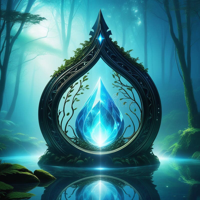 Mythical Mysterious Wonderful Fictional Illustration 3d Rendered ...