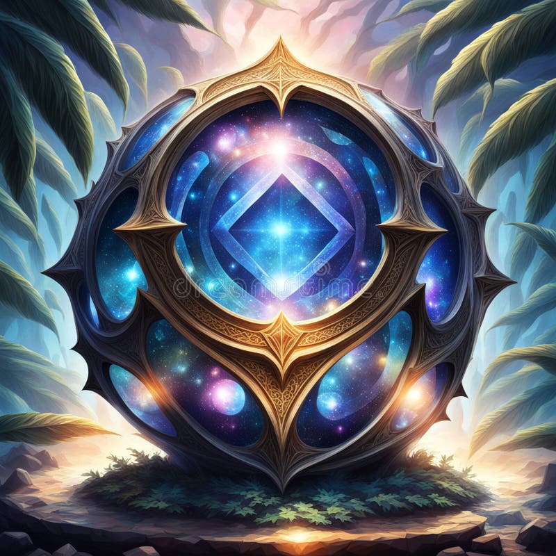 Mythical Mysterious Wonderful Fictional Illustration 3d Rendered ...