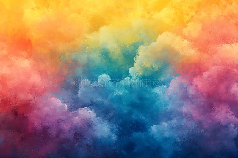 A Vibrant Smoky Abstract Background Created from Rainbow Colors Stock ...