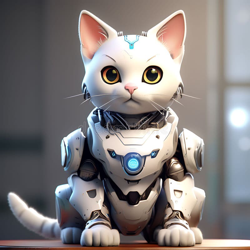 Highly Detailed Humanoid Robot Cat - Ultra-Realistic Concept Art in ...