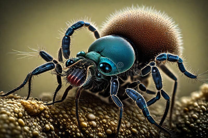 Microcosmic Marvel: Hyper Realistic Macroscopic Close-Up of Insect ...