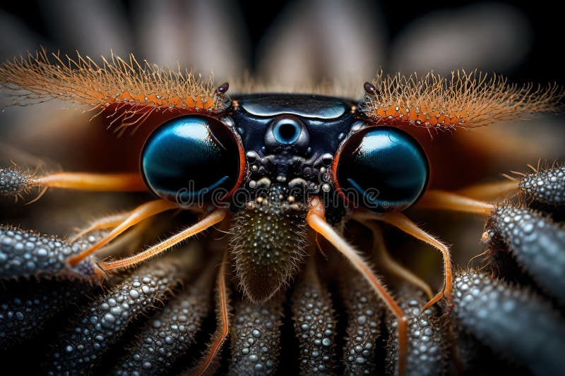 Microscopic Marvel: Hyper Realistic Close-Up of Tiny Insect in Macro ...