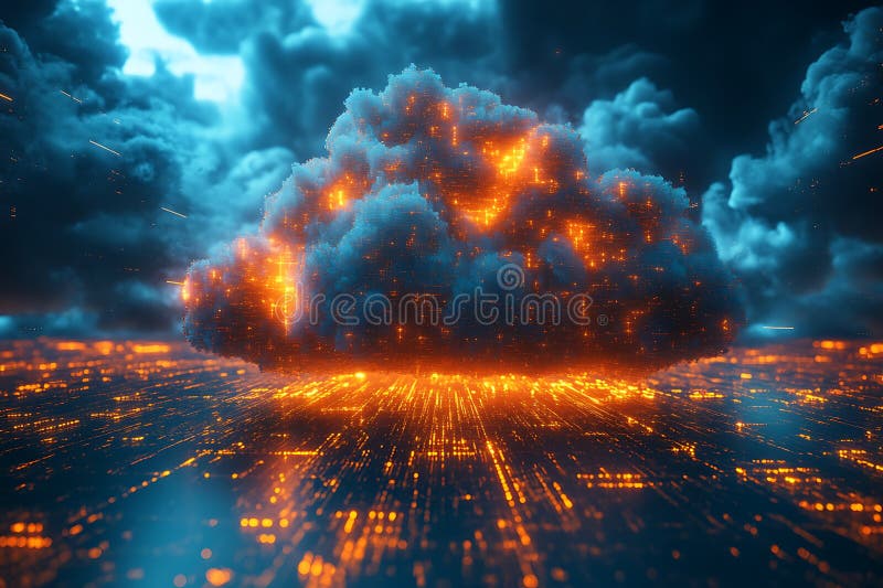 Giant Explosion on the Runway with Smoke and Fire Reflected on the Road ...