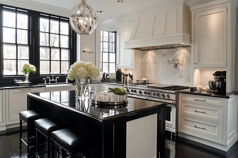 High-tech Interior View of a Modern Kitchen Showcasing Innovative ...