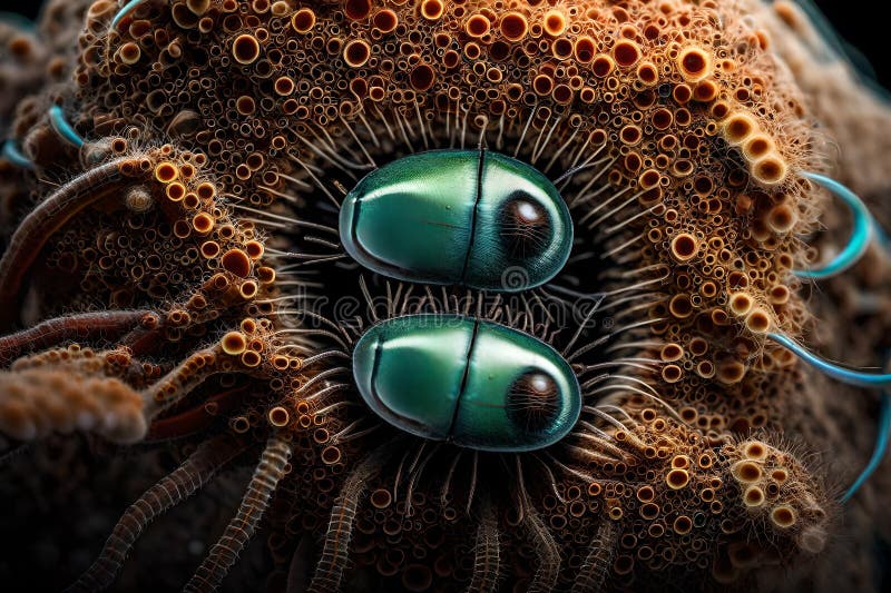 Macroscopic Close Up of a Small Insect Bug Spider Fly Stock ...