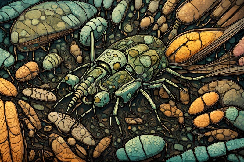 Macroscopic Close Up of a Small Insect Bug Spider Fly Stock ...