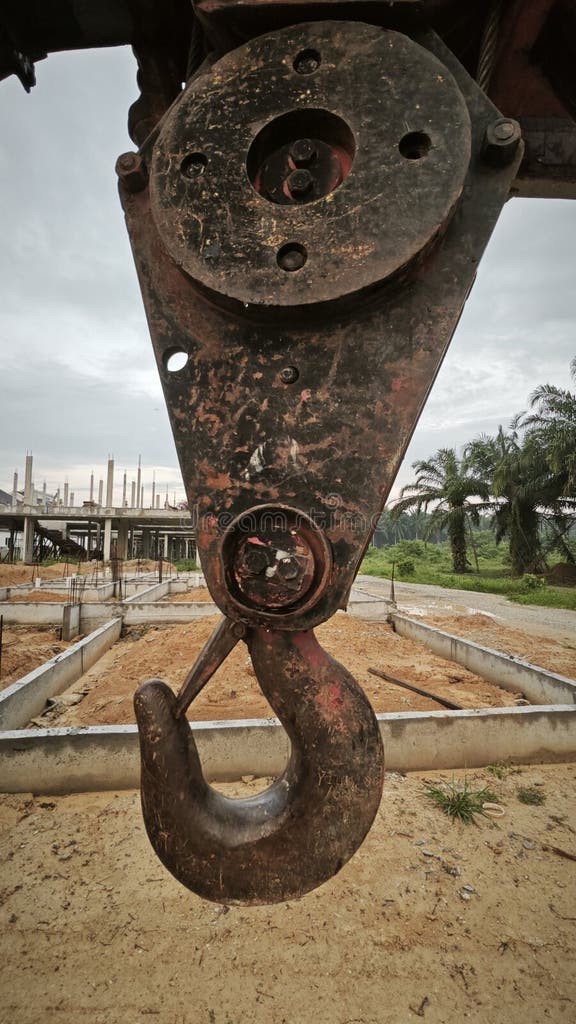 Heavy Duty Hook Lift Lorry Left at the Construction Site. Stock Photo ...