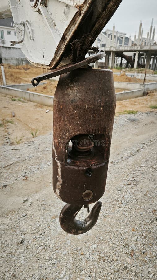 Heavy Duty Hook Lift Lorry Left at the Construction Site. Stock Image ...