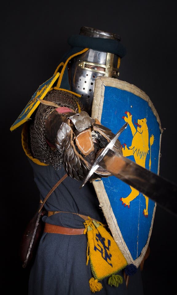 Image of heavy knight stock photo. Image of lion, male - 19519840