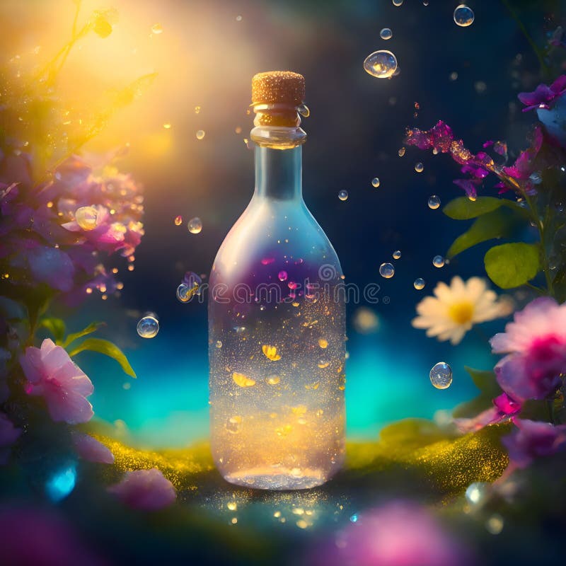 Image of the Heavy Raindrops Splattering into Translucent Petals in an ...