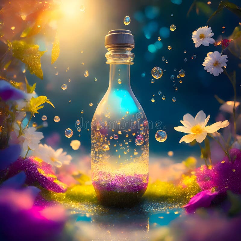 Image of the Heavy Raindrops Splattering into Translucent Petals in an ...