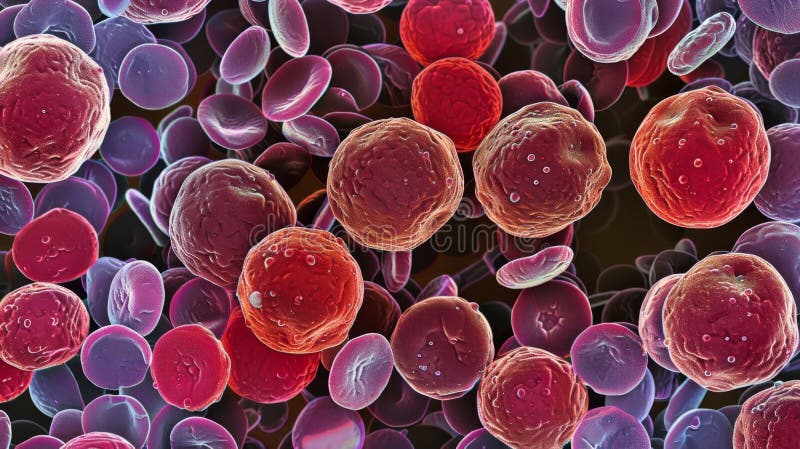 An Image of Hematopoietic Stem Cells in the Process of Differentiating ...