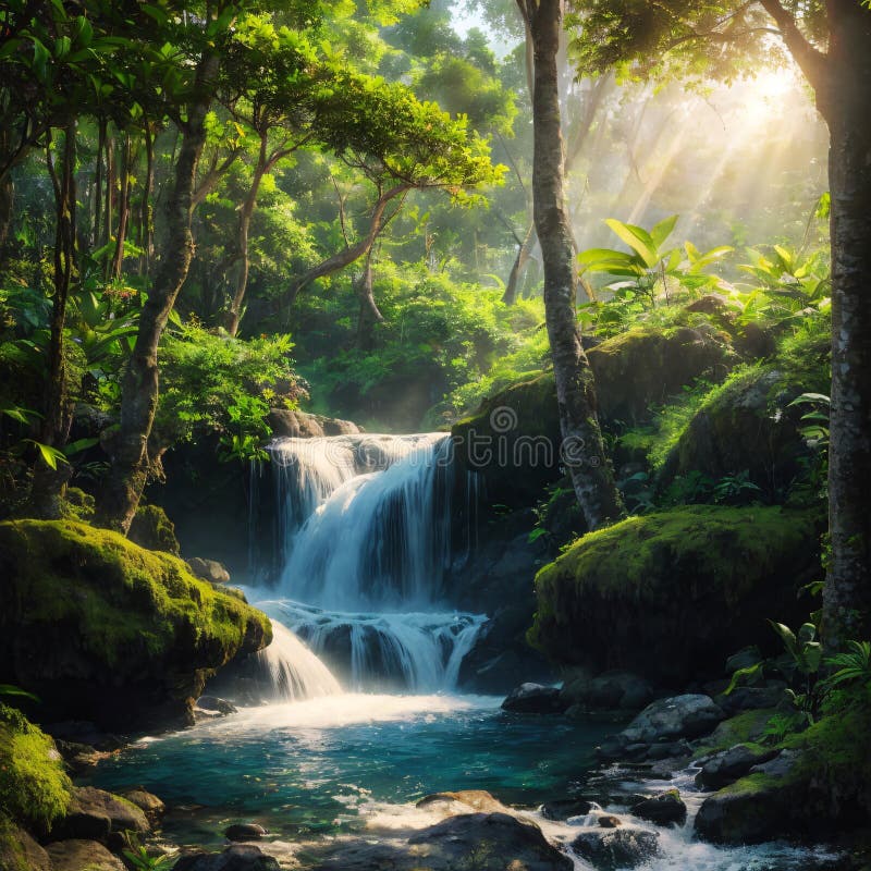 Hidden Paradise in Pacitan East Java Made with Generative AI Stock ...