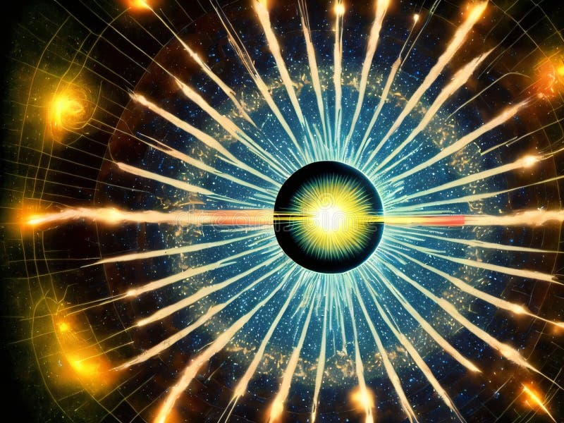 An Image of the Higgs Boson, Also Known As the God Particle, Abstract ...