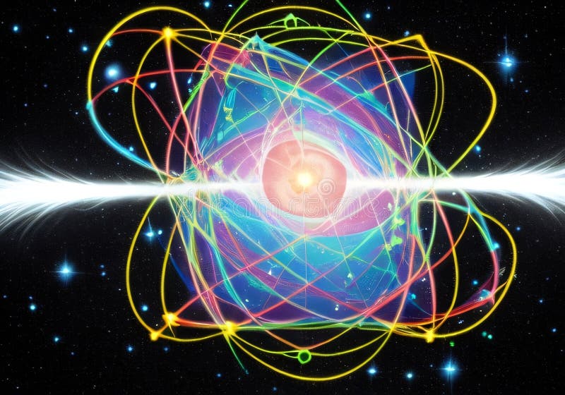 An Image of the Higgs Boson, Also Known As the God Particle, Abstract ...
