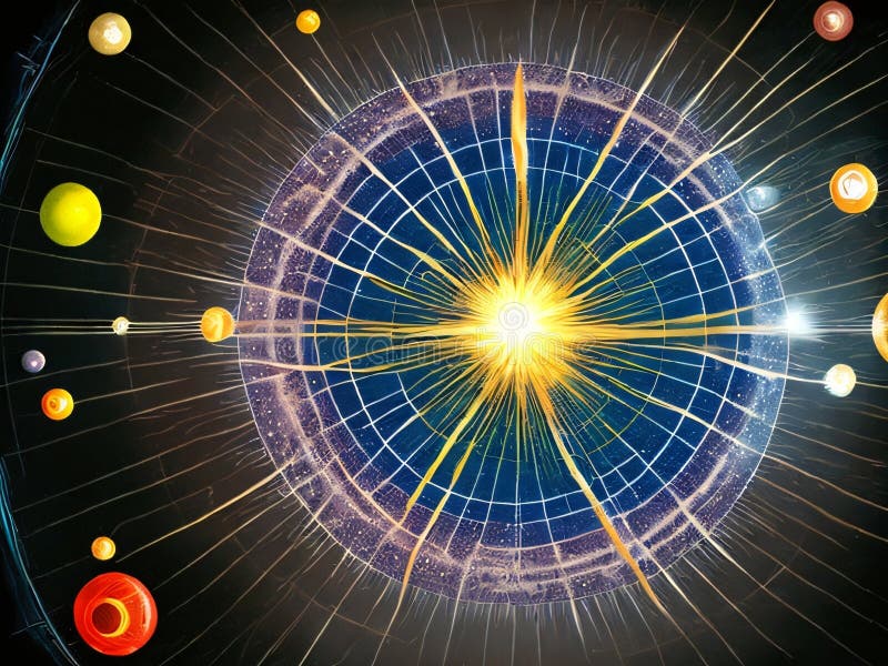 An Image of the Higgs Boson, Also Known As the God Particle, Abstract ...