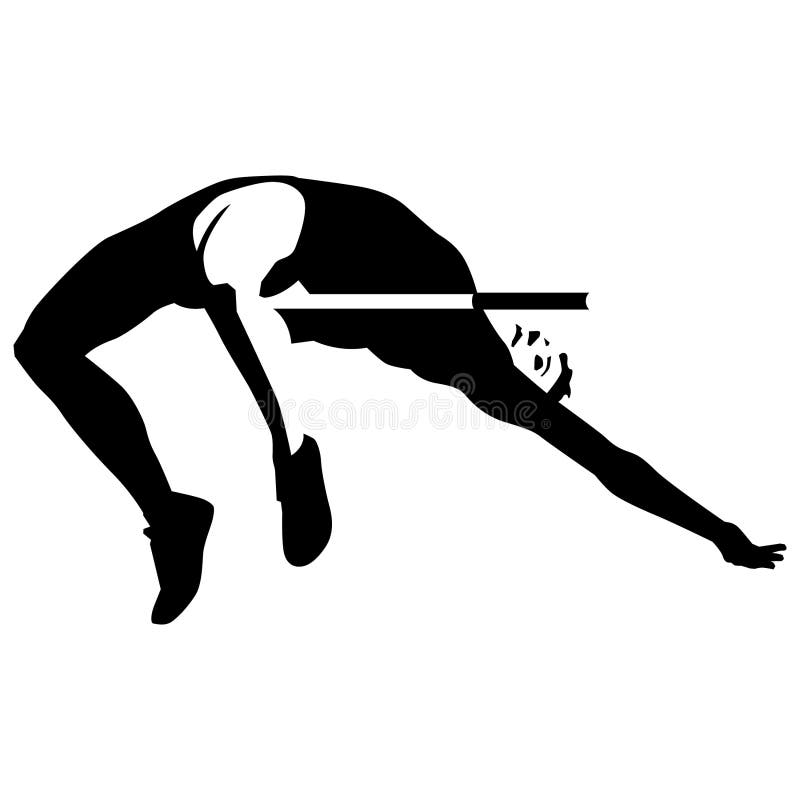 High Jumping Athlete EPS Vector File Stock Vector - Illustration of ...