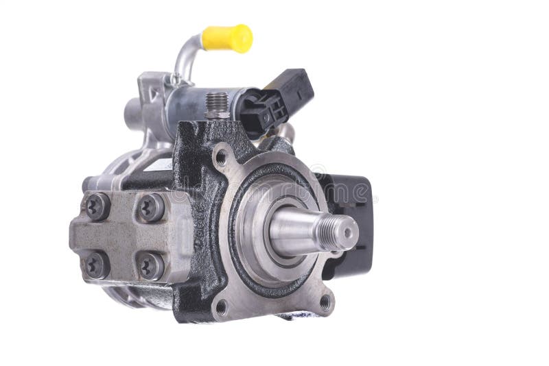 High Pressure Diesel Fuel Pump Isolated on White Stock Image - Image of ...