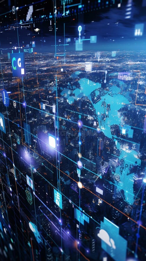 Image High Speed Internet Connections in Global Digital Cyberspace, 5G ...