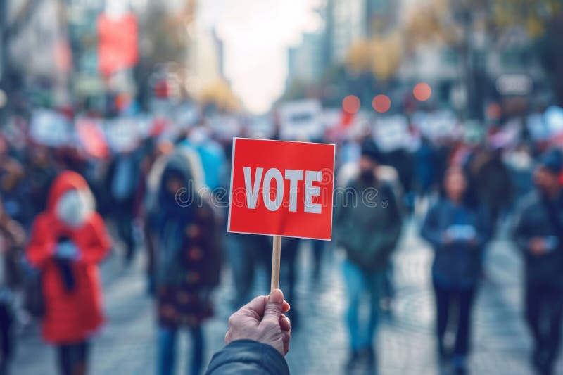 An Image Highlighting the Text VOTE Prominently, Embodying Civic ...