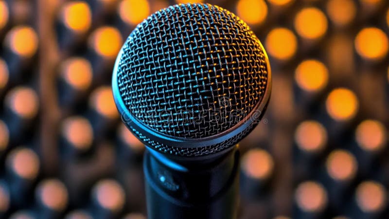 A Close-up View of a Microphone Showcases Its Details and Craftsmanship ...