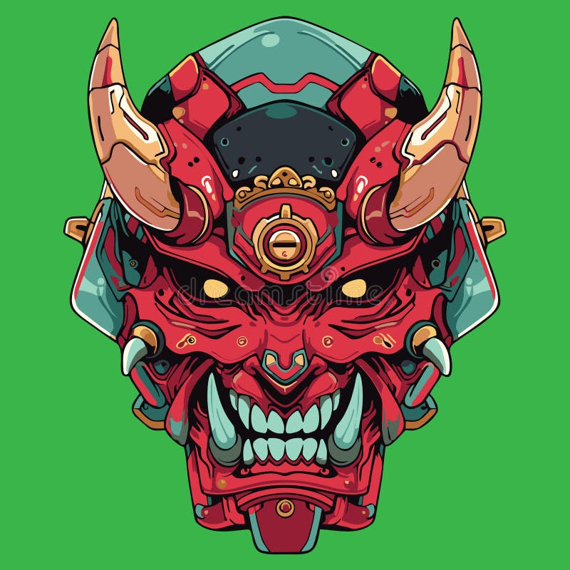 Bold and Fearless Warrior Mask Design Stock Vector - Illustration of ...