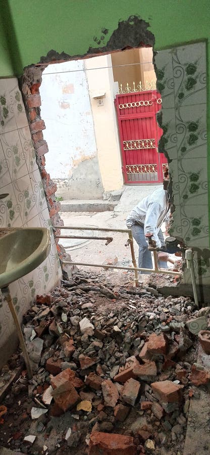 Image of a Hole in the Wall Stock Photo - Image of repair, space: 242855754