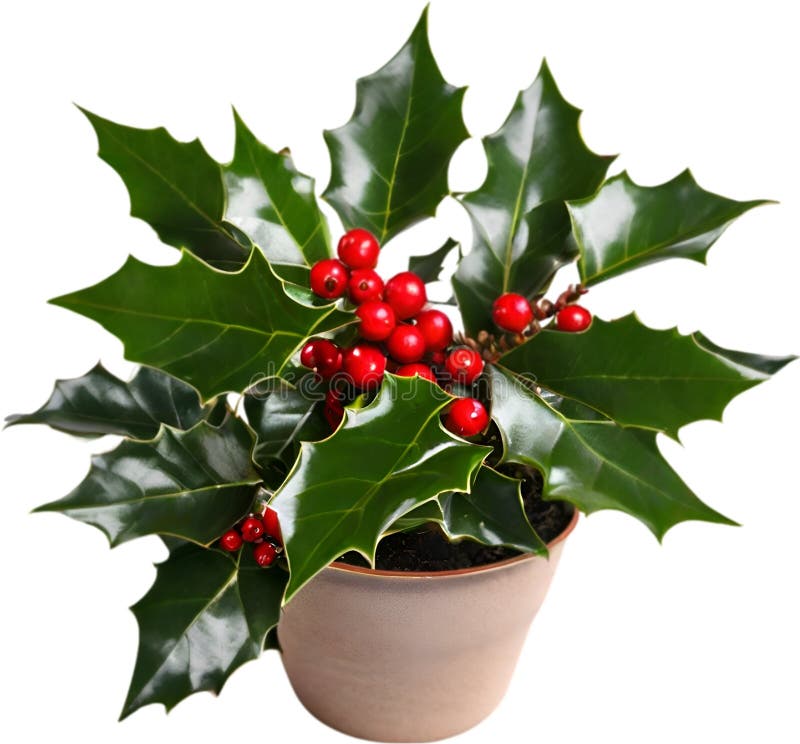 An Image of Holly Branches. Ai-generated. Stock Photo - Illustration of ...