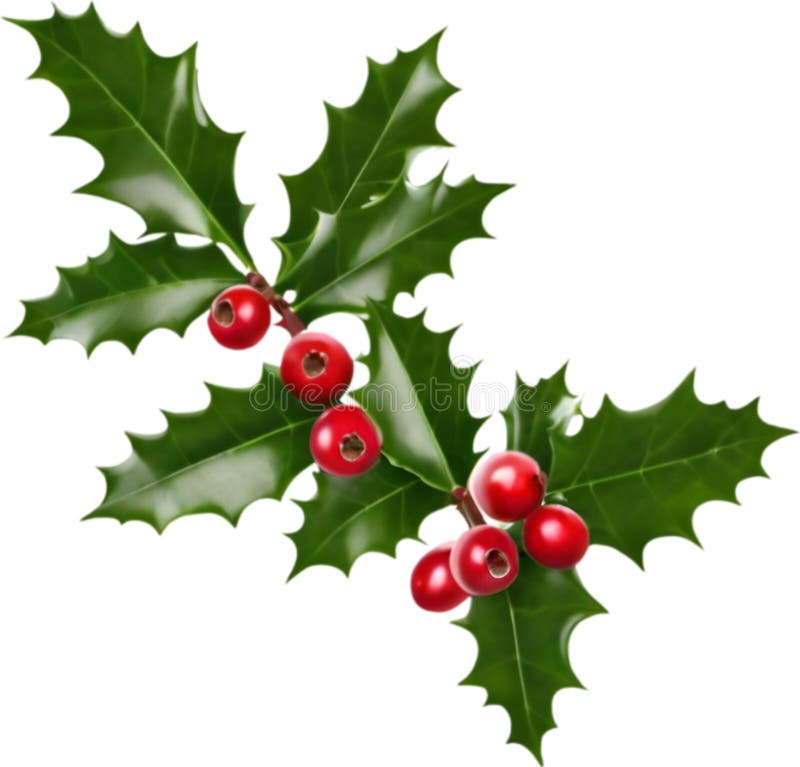 An Image of Holly Branches. Ai-generated. Stock Photo - Illustration of ...