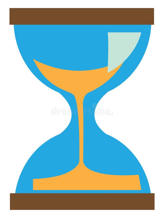 An Hour Glass Vector or Color Illustration Stock Vector - Illustration ...