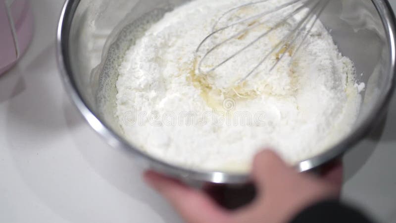 Making hot cake batter stock footage. Video of food - 325412242