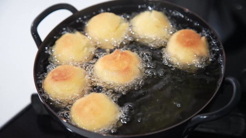 How to make sata andagi stock footage. Video of powder - 343570114