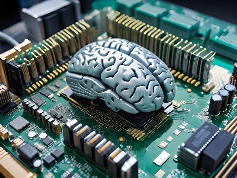 Image of the Human Brain As the Printed Circuit As Motherboard ...