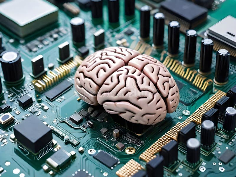 Image of the Human Brain As the Printed Circuit As Motherboard ...