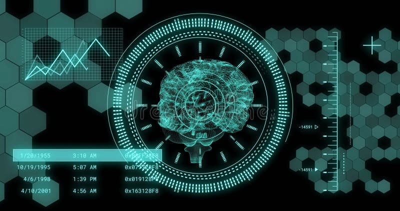 Binary Code Network Connections Data Processing Image Over Digital Background Stock Photos ...