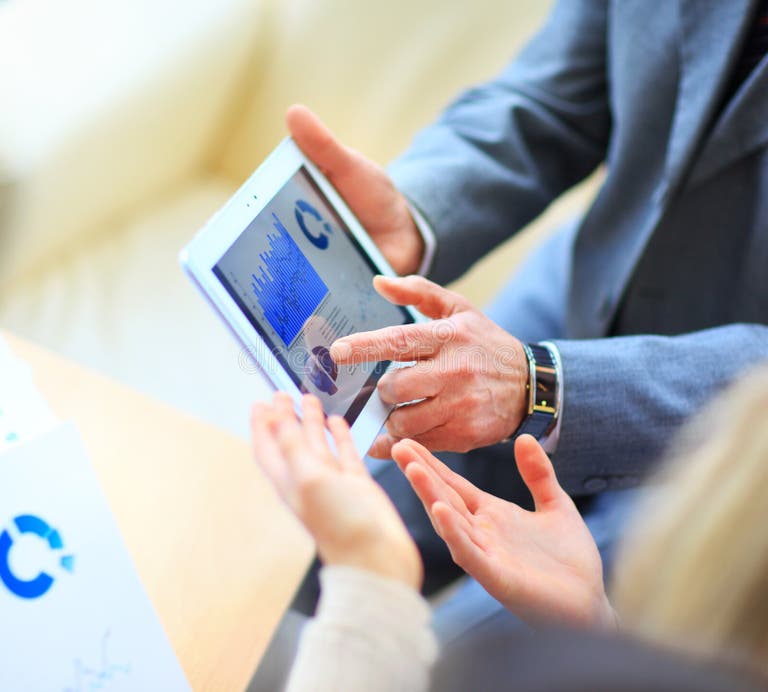 Image of Human Hand with Pointer Stock Image - Image of briefing ...