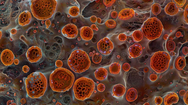 An Image of a Human Liver Tissue Sample with S of Tiny Round S Making ...