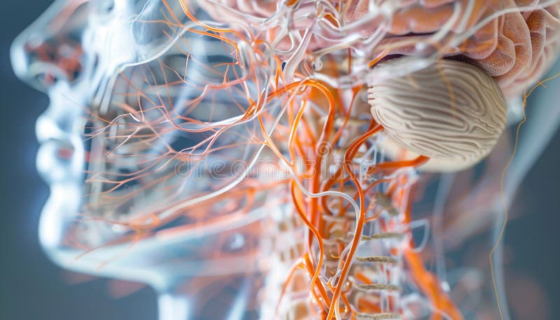 Visual Depiction of the Human Nervous System Stock Illustration ...