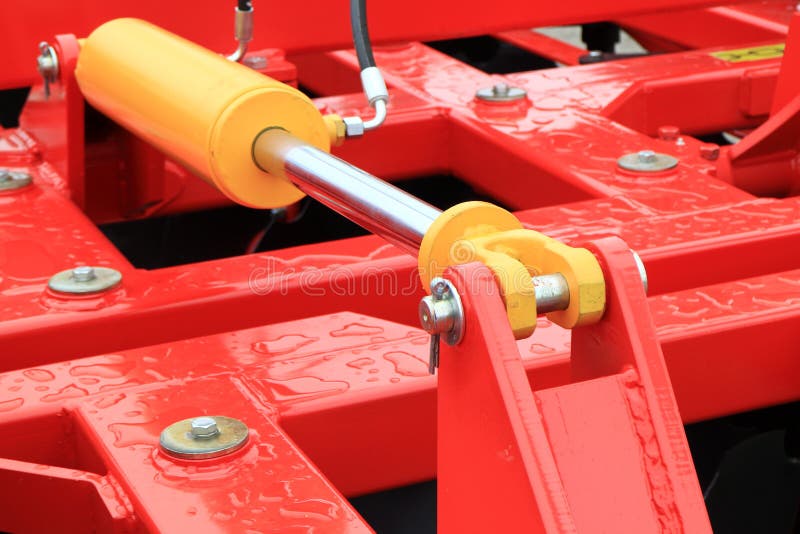 The Image of the Hydraulic Cylinder Stock Photo - Image of production ...