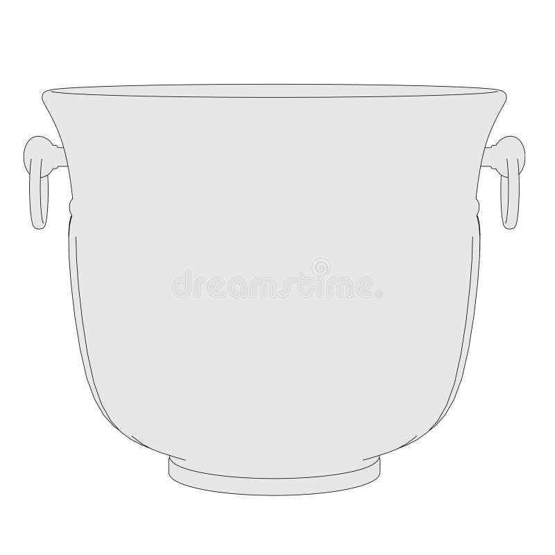 Image of ice bucket stock illustration. Illustration of handdraw - 39769110